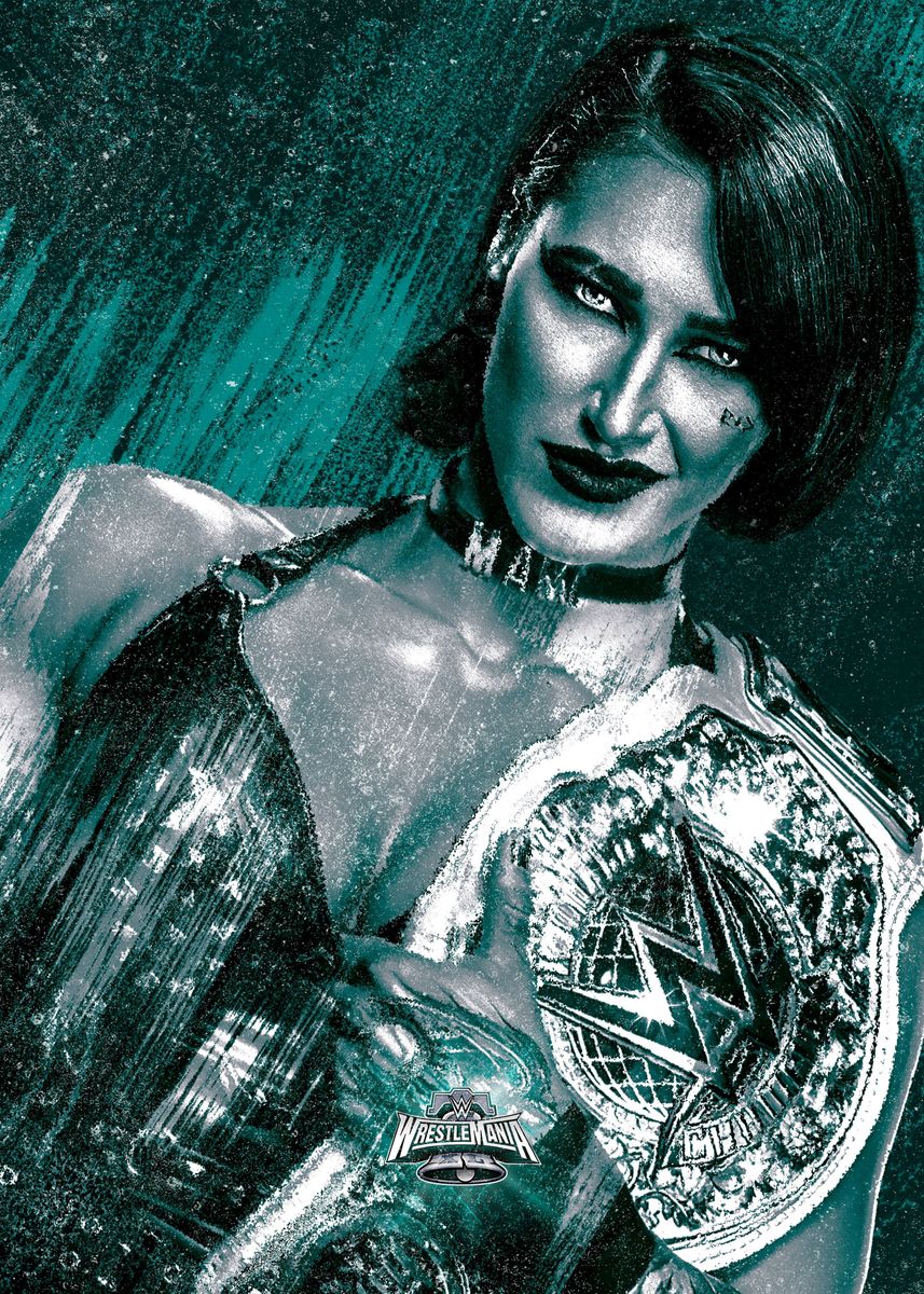 'Rhea Ripley WM40 ' Poster, picture, metal print, paint by Ricky Caneso ...