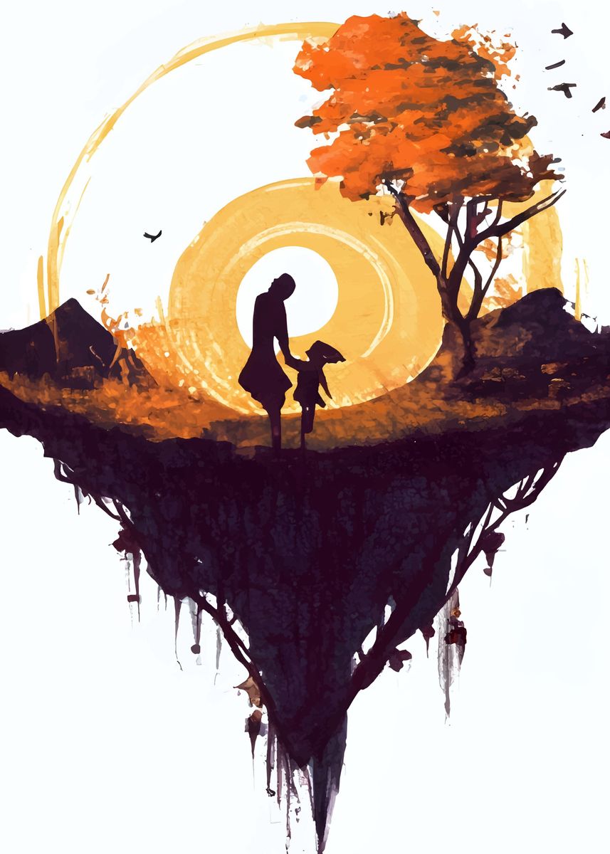 'Moonlit Muse' Poster, picture, metal print, paint by Ollivander | Displate