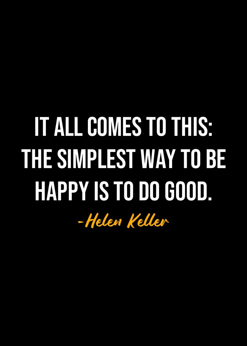'Helen Keller Quotes ' Poster, picture, metal print, paint by KLIP ...