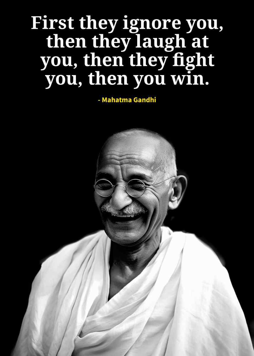 'Mahatma Gandhi quotes ' Poster, picture, metal print, paint by Yoshhhh ...