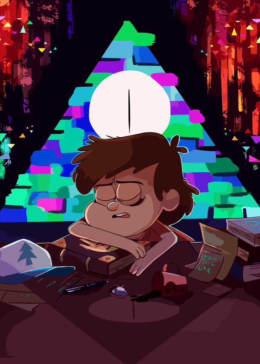 'Dipper pines Gravity falls' Poster, picture, metal print, paint by ...