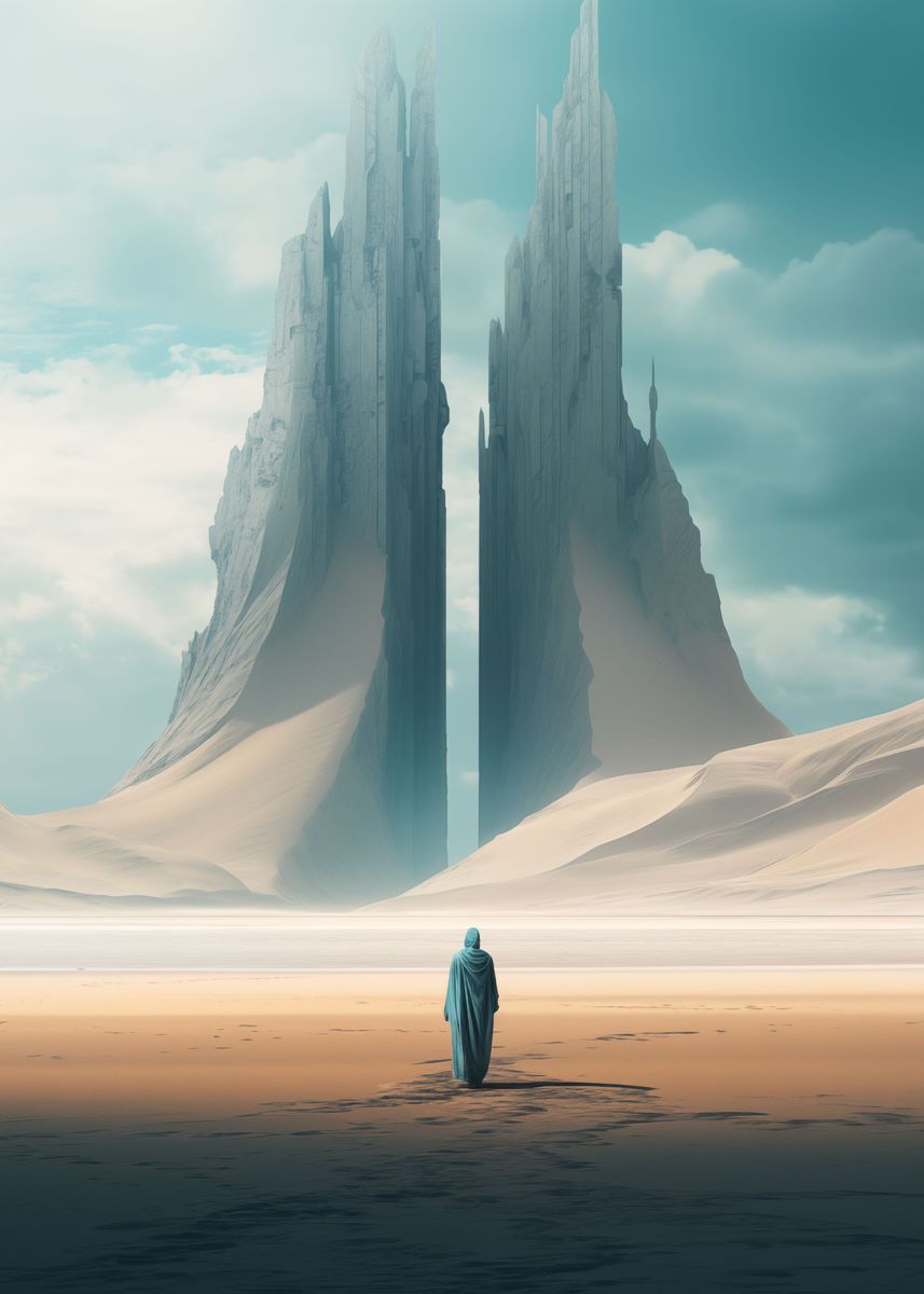 'Sandstone Monoliths' Poster, picture, metal print, paint by Ethereal ...