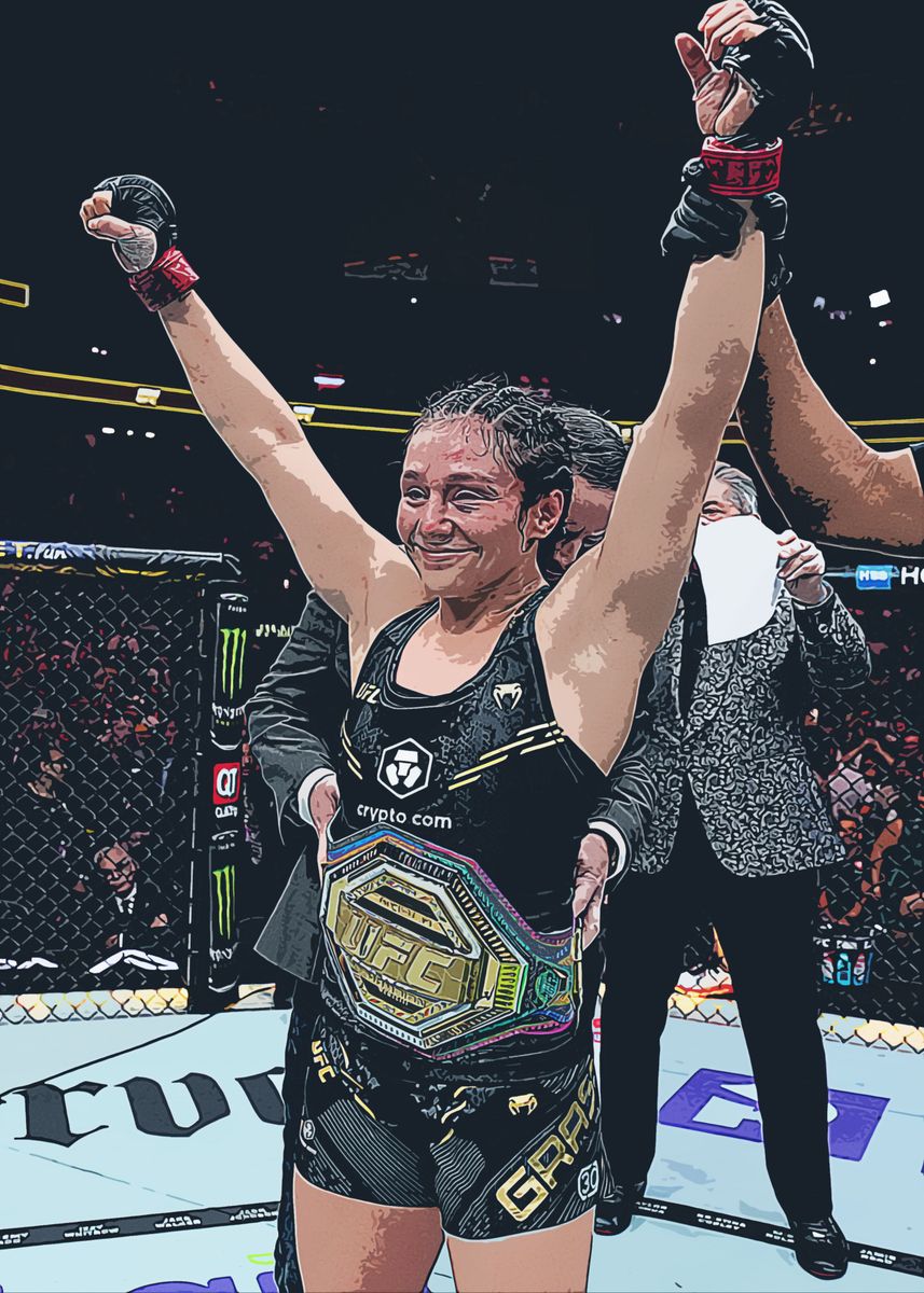 'ALEXA GRASSO UFC' Poster, picture, metal print, paint by Benny Jacobs ...