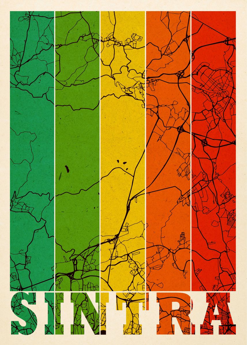 'Sintra Portugal' Poster, picture, metal print, paint by Ryan Proffitt ...