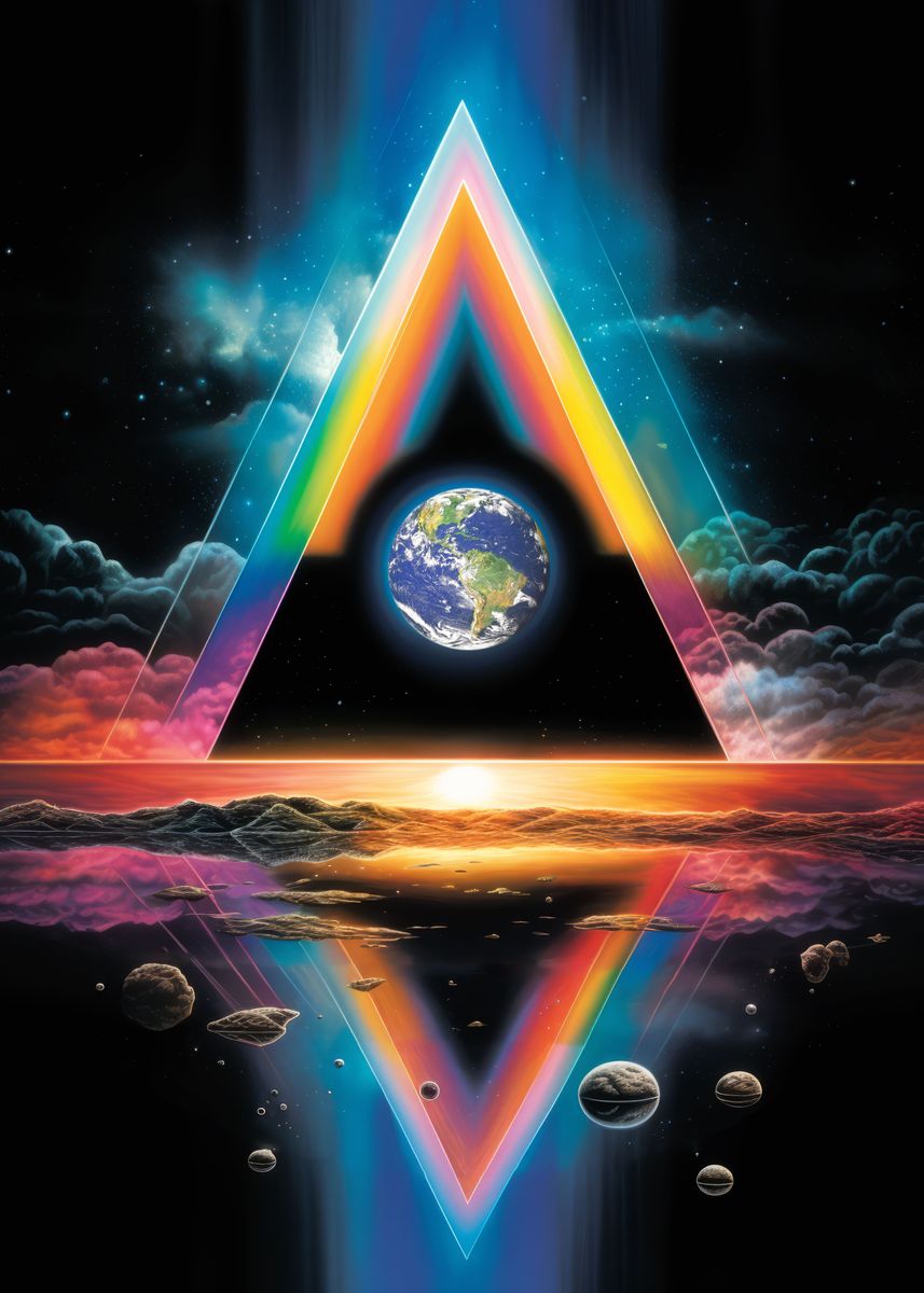 'Earth Rainbow Prism' Poster, picture, metal print, paint by Craig ...