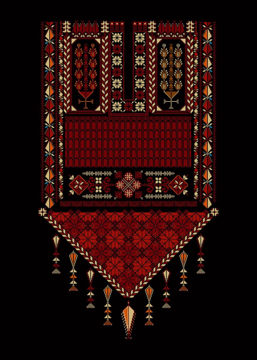 'Tatreez 24' Poster, picture, metal print, paint by Richard Laschon ...