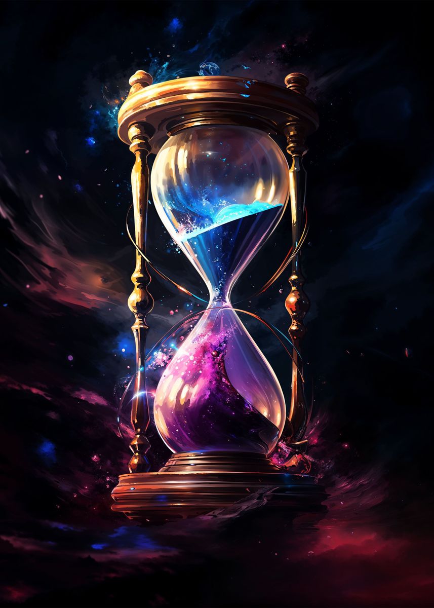 'Time' Poster, picture, metal print, paint by Maxline Ziddah | Displate