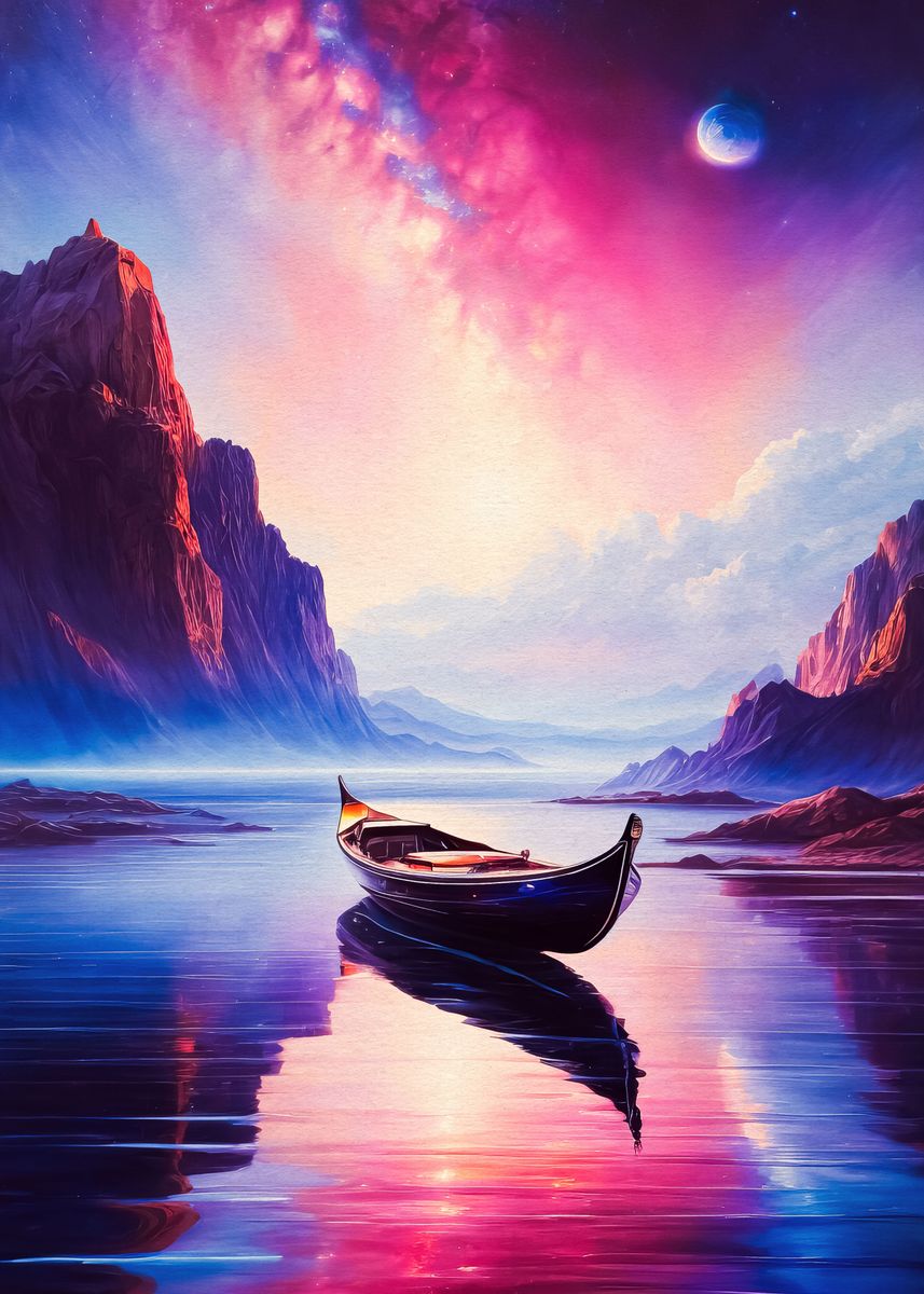 'Fantasy World' Poster, picture, metal print, paint by Nadhira Art ...