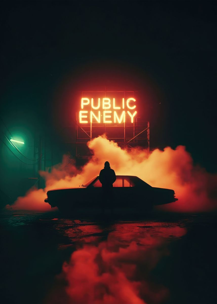 'Public Enemy' Poster, picture, metal print, paint by nsv dam | Displate