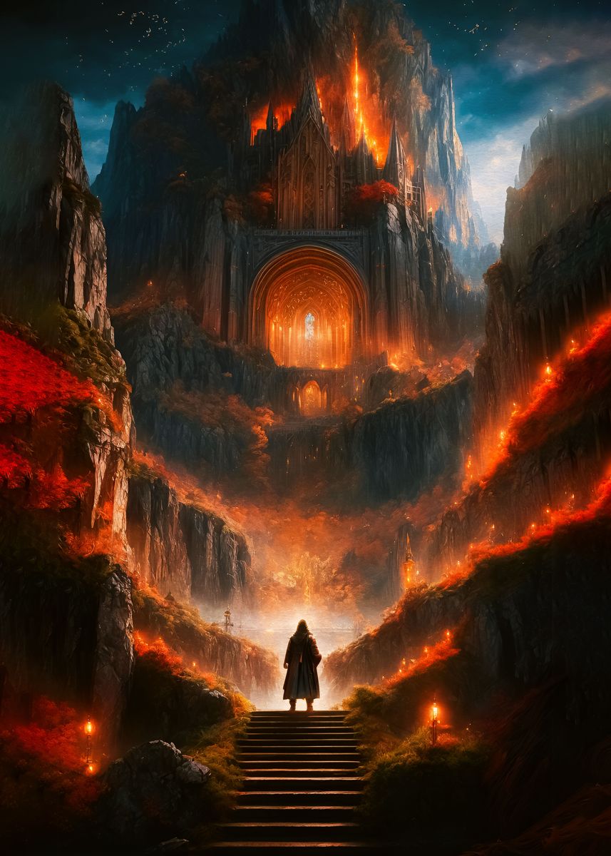 'Fantasy World' Poster, picture, metal print, paint by Nadhira Art ...