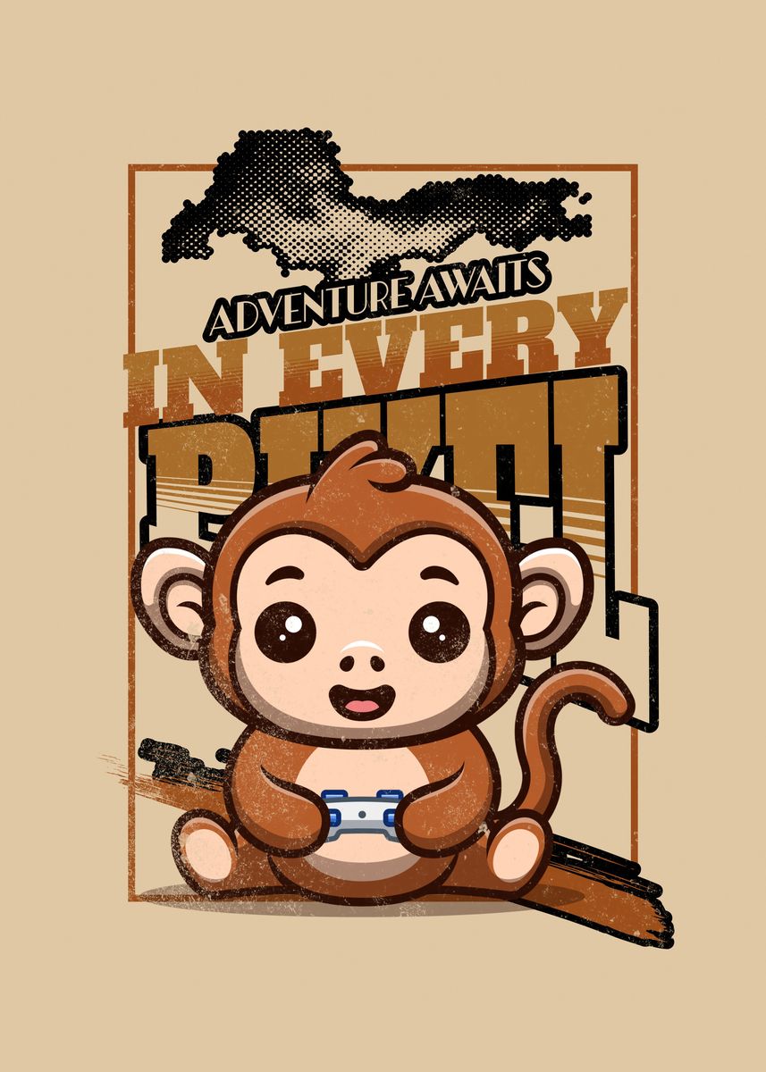 'Animal Gamer' Poster, picture, metal print, paint by Andreea Eremia ...