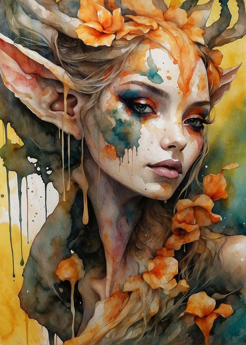 'Dangerous Spring Fey' Poster, picture, metal print, paint by Shroom ...