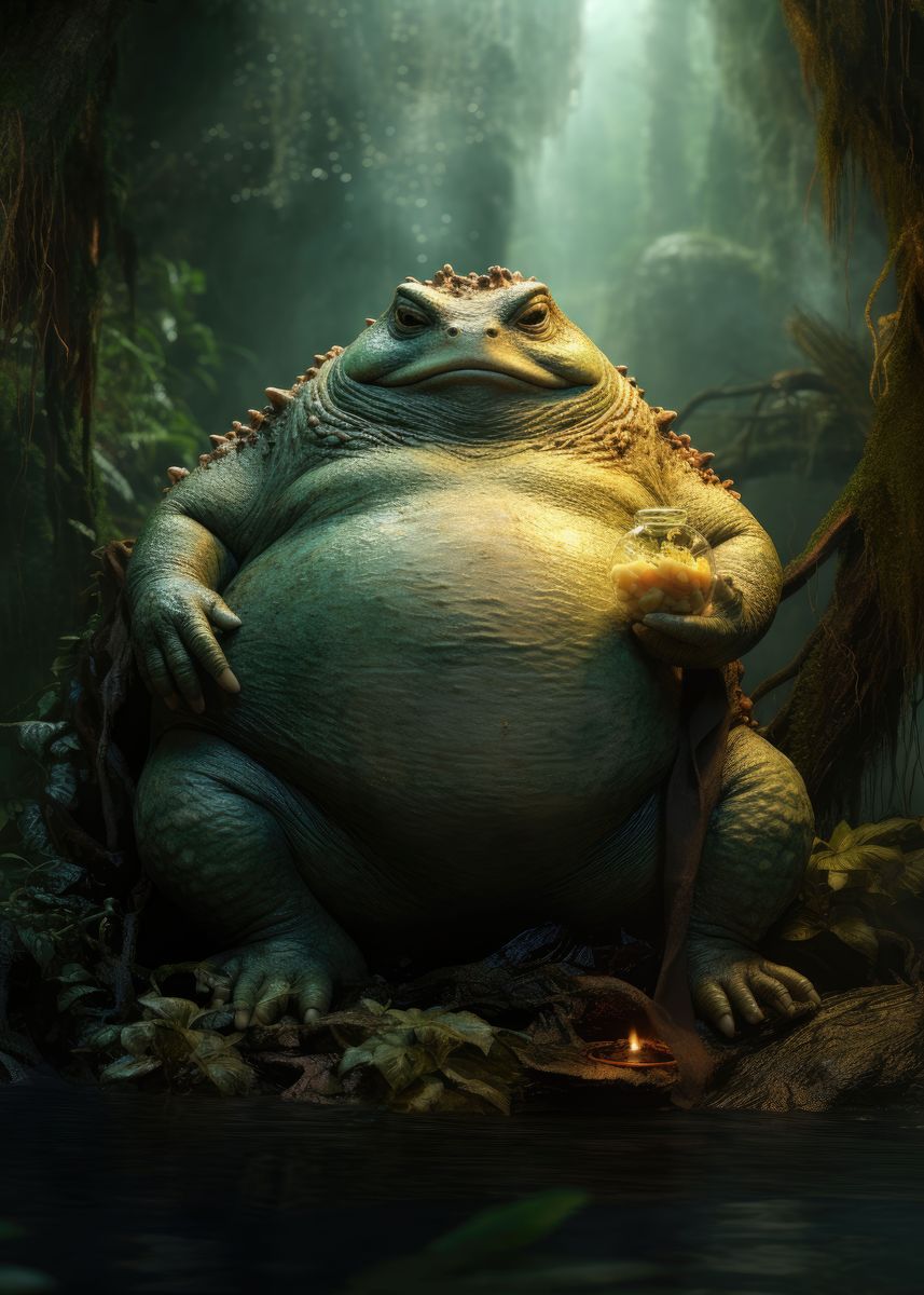 'The toad prophet' Poster, picture, metal print, paint by Mezma and ...