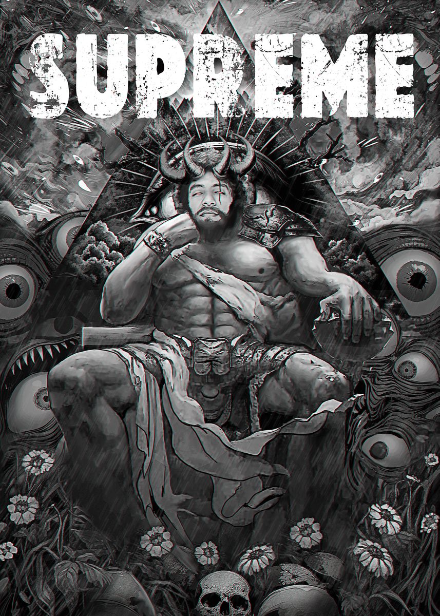 'Supreme Baphomet 666 satan' Poster, picture, metal print, paint by ...