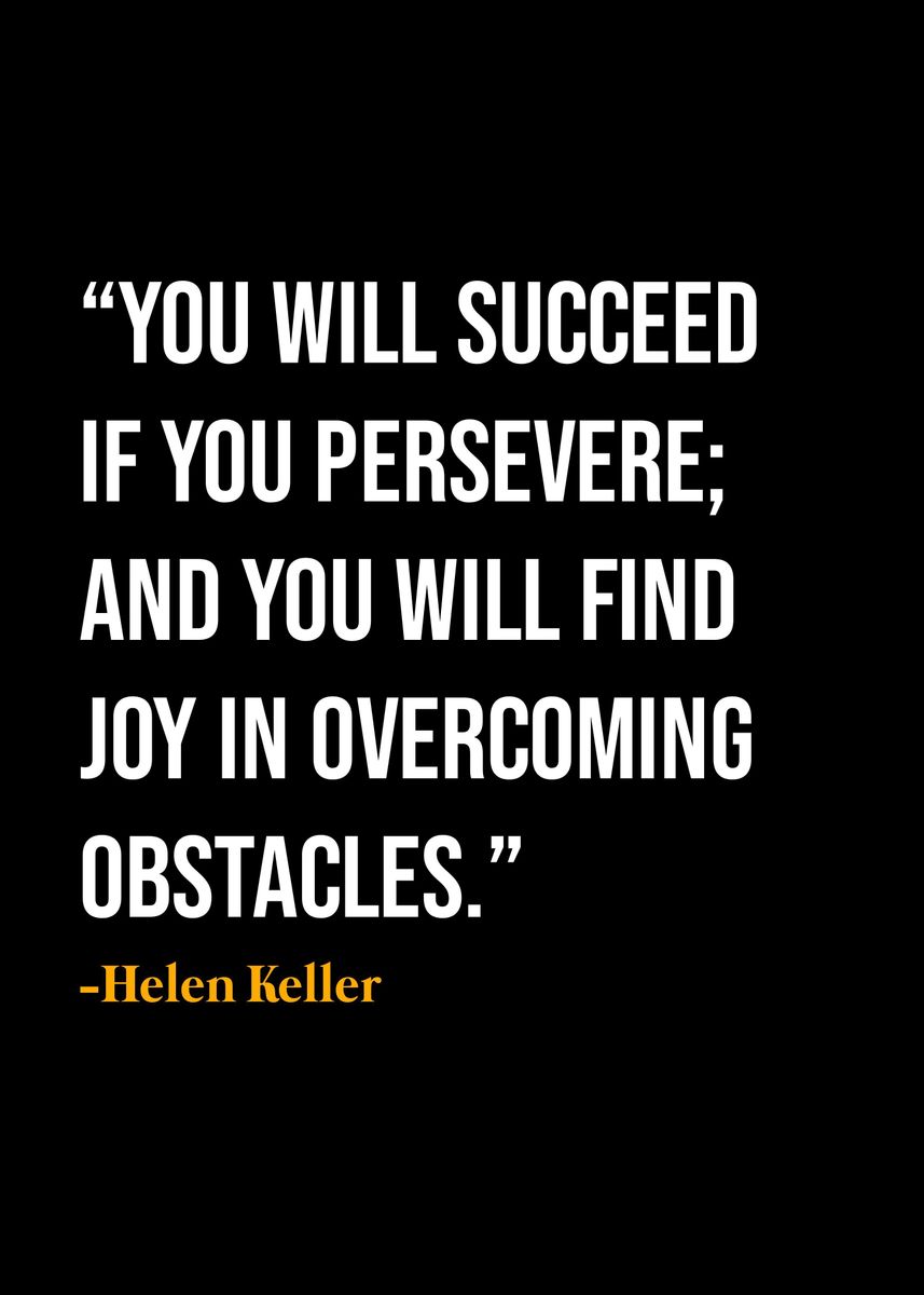 'Helen Keller Quotes ' Poster, picture, metal print, paint by KLIP ...