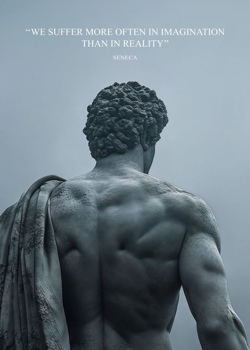 'Seneca Inspirational Quote' Poster, picture, metal print, paint by ...