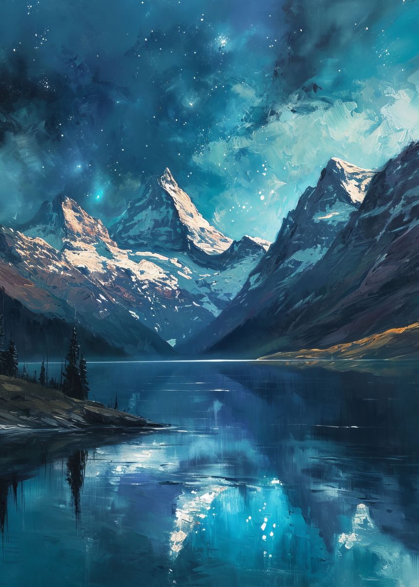 'Frozen Sentinel' Poster, picture, metal print, paint by Tollaru | Displate