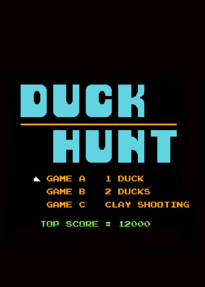 'Duck hunt' Poster, picture, metal print, paint by zuzuzu | Displate