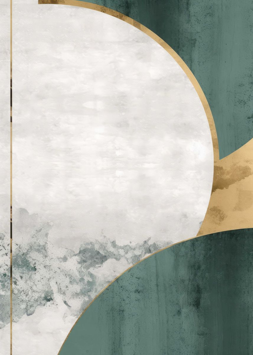 'Abstract Gold Decor' Poster, picture, metal print, paint by Morgan Yon ...