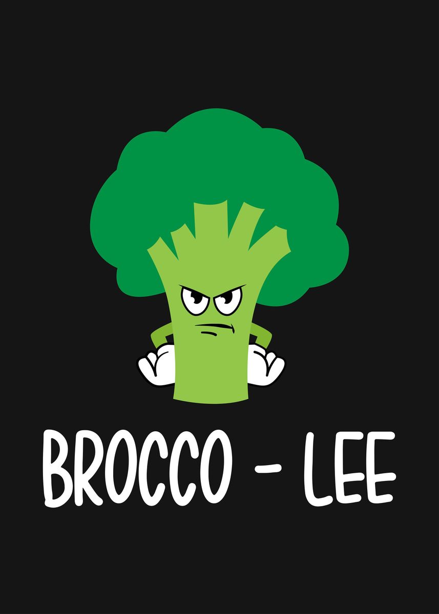 'Funny Brocco Lee' Poster, picture, metal print, paint by DASDOFF ...