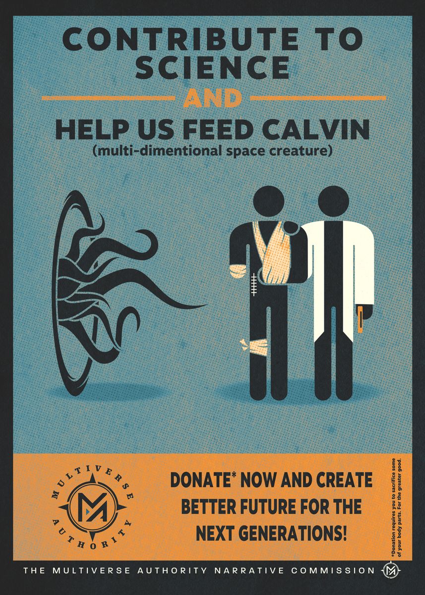 'Contribute to Science' Poster, picture, metal print, paint by ...