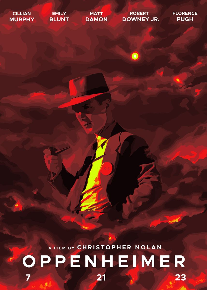 'Oppenheimer Poster' Poster, picture, metal print, paint by Stony ...