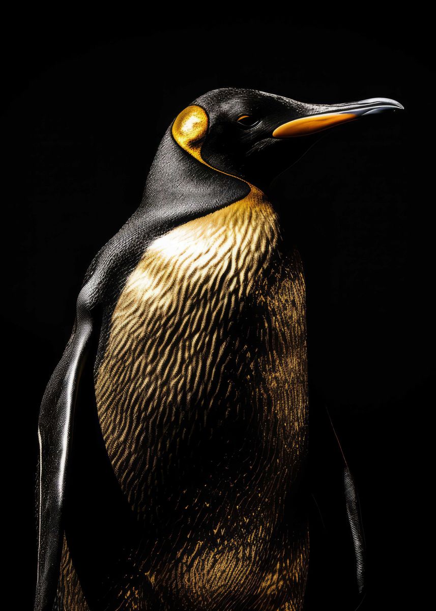 'Penguin Gold Animal' Poster, picture, metal print, paint by Morgan Yon ...