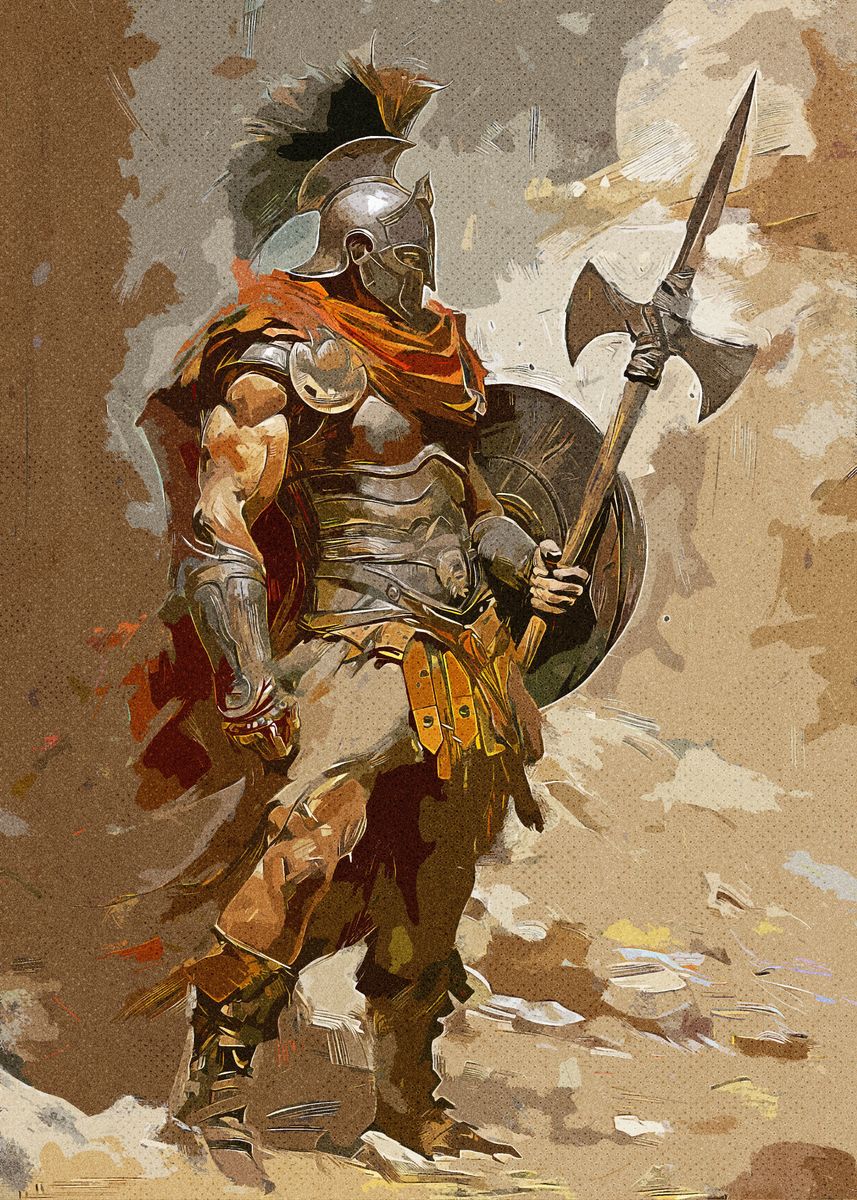 'Spartan Paint ' Poster, picture, metal print, paint by Ammar Zain ...