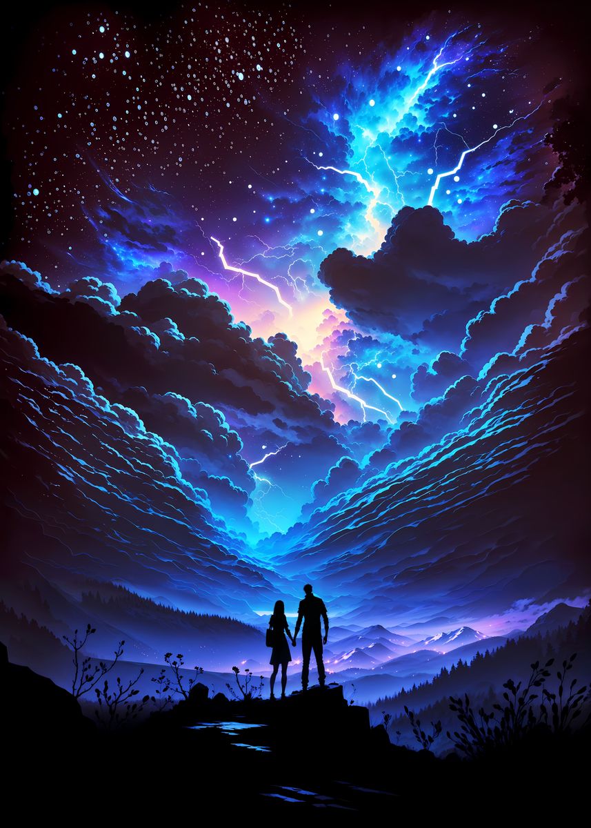 'Love In The Storm' Poster, picture, metal print, paint by Luong Phat ...