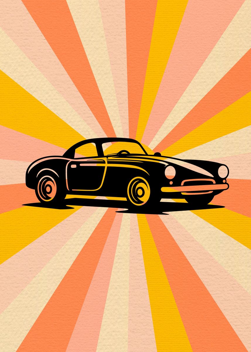 'vintage car' Poster, picture, metal print, paint by classicposter ...