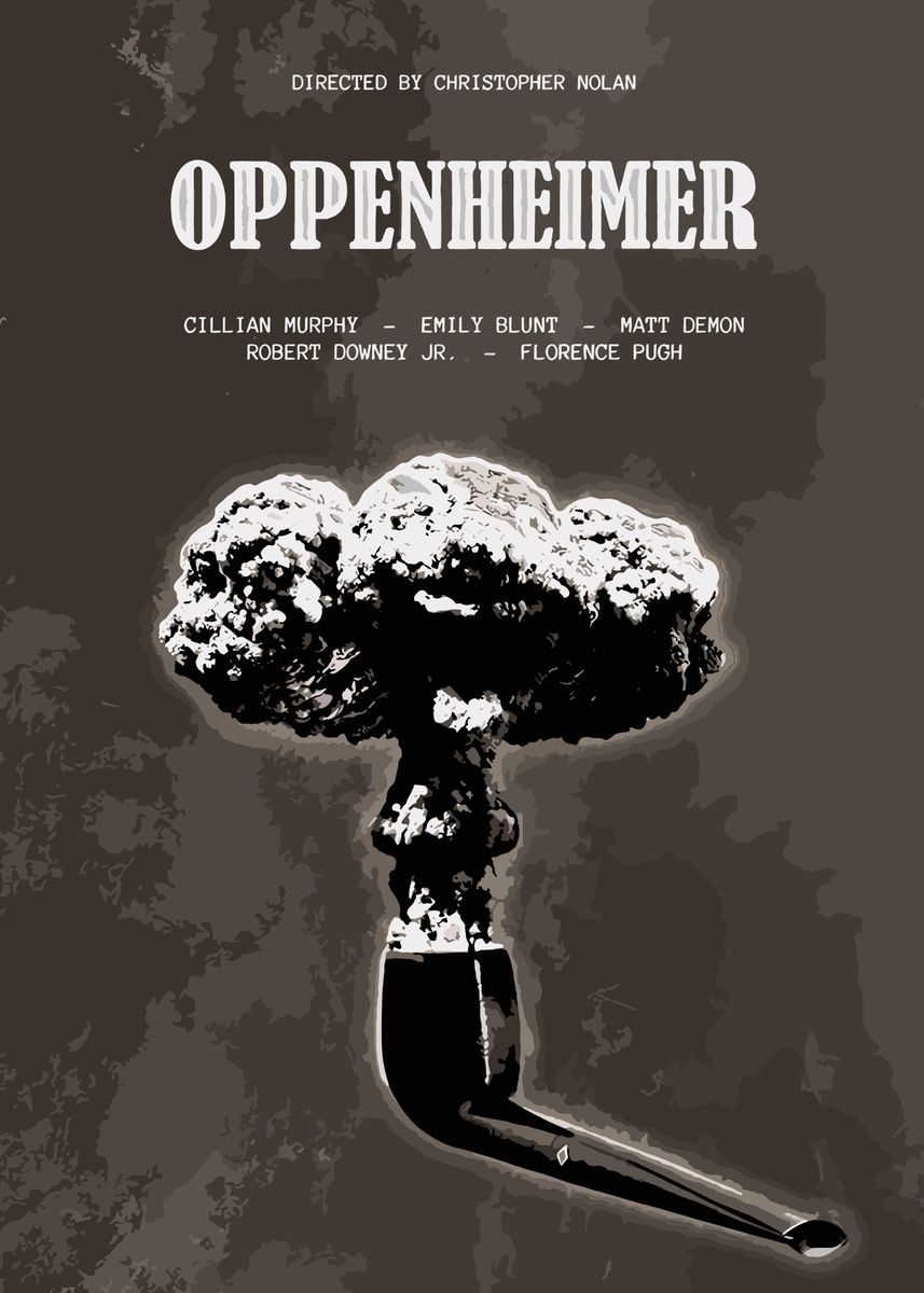 'Oppenheimer Poster' Poster, picture, metal print, paint by Stony ...