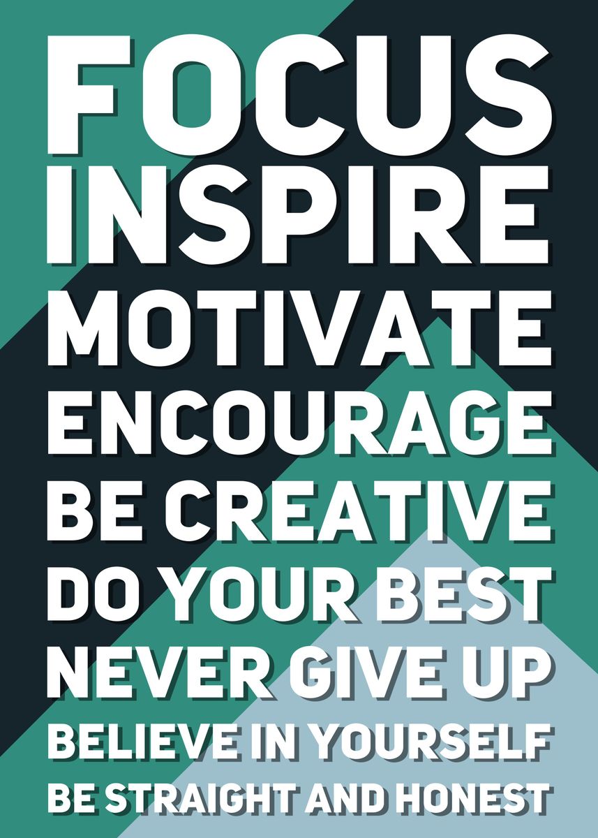 'Success Motivational Quote' Poster, picture, metal print, paint by ...
