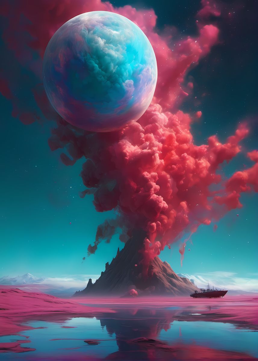 'Cosmic Space' Poster, picture, metal print, paint by Surreal Print ...