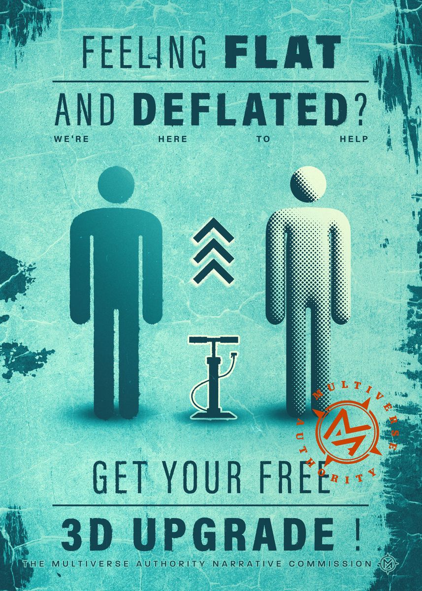 '3d Upgrade' Poster, picture, metal print, paint by iampurerage | Displate