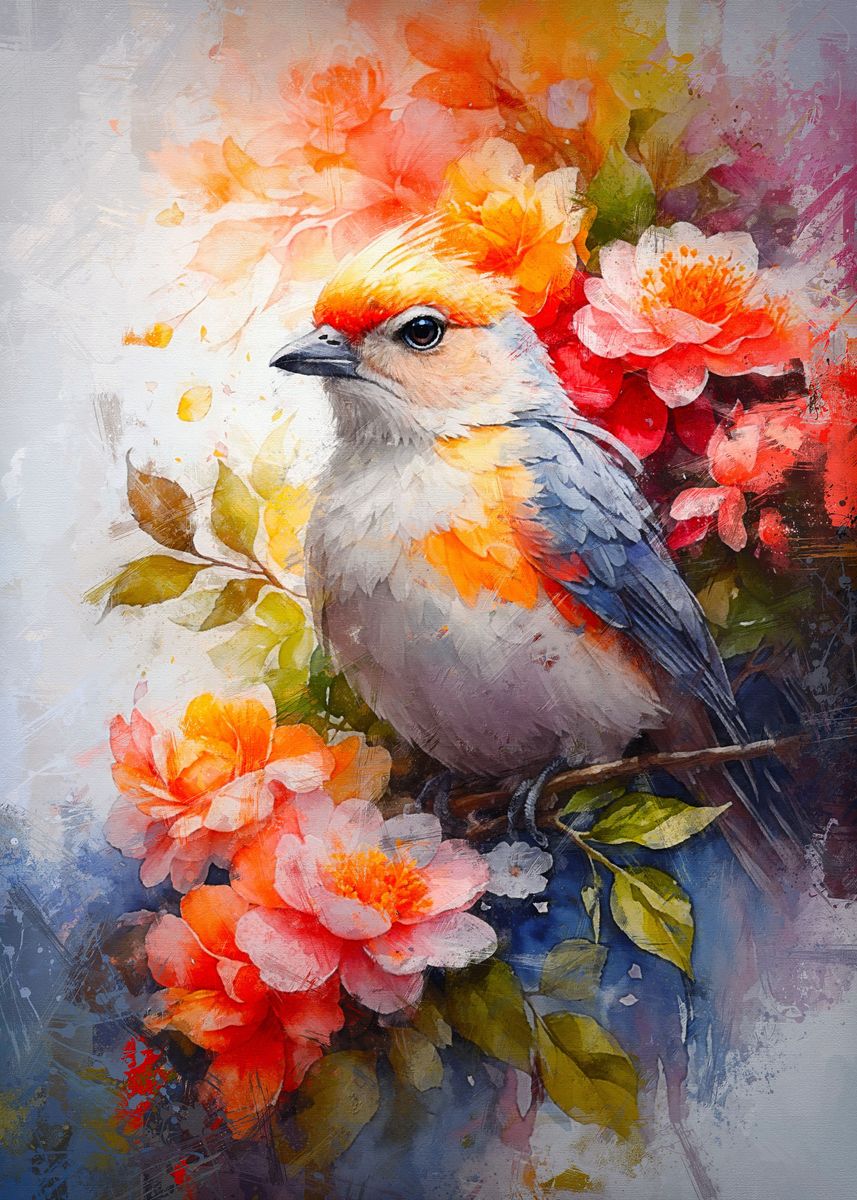 'Songbird Symphony' Poster, picture, metal print, paint by FlyingBlade ...