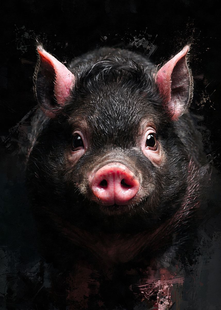 'Inquisitive Snout' Poster, picture, metal print, paint by FlyingBlade ...