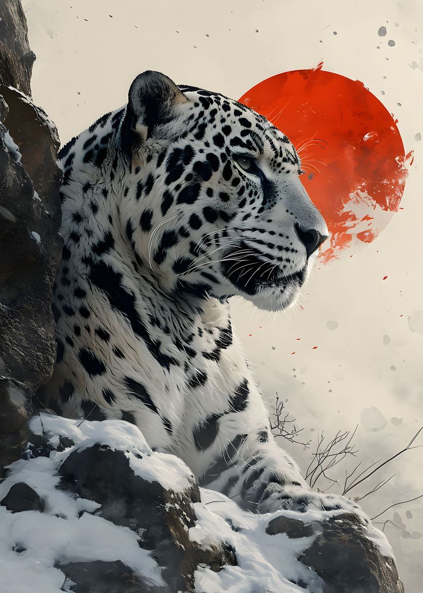 'Snow Leopard Artwork' Poster, picture, metal print, paint by Future ...