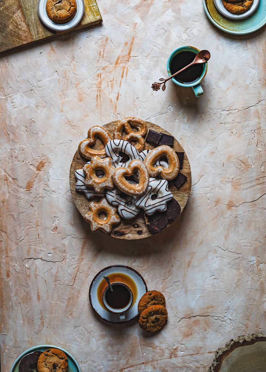 'Cookies time' Poster, picture, metal print, paint by Malwina Lewinska | Displate