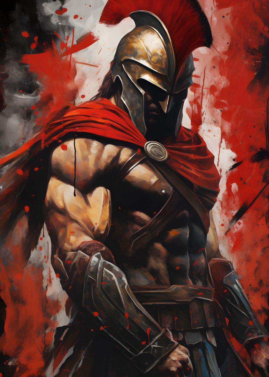 'Spartan 300 Warrior' Poster, picture, metal print, paint by sofian ...