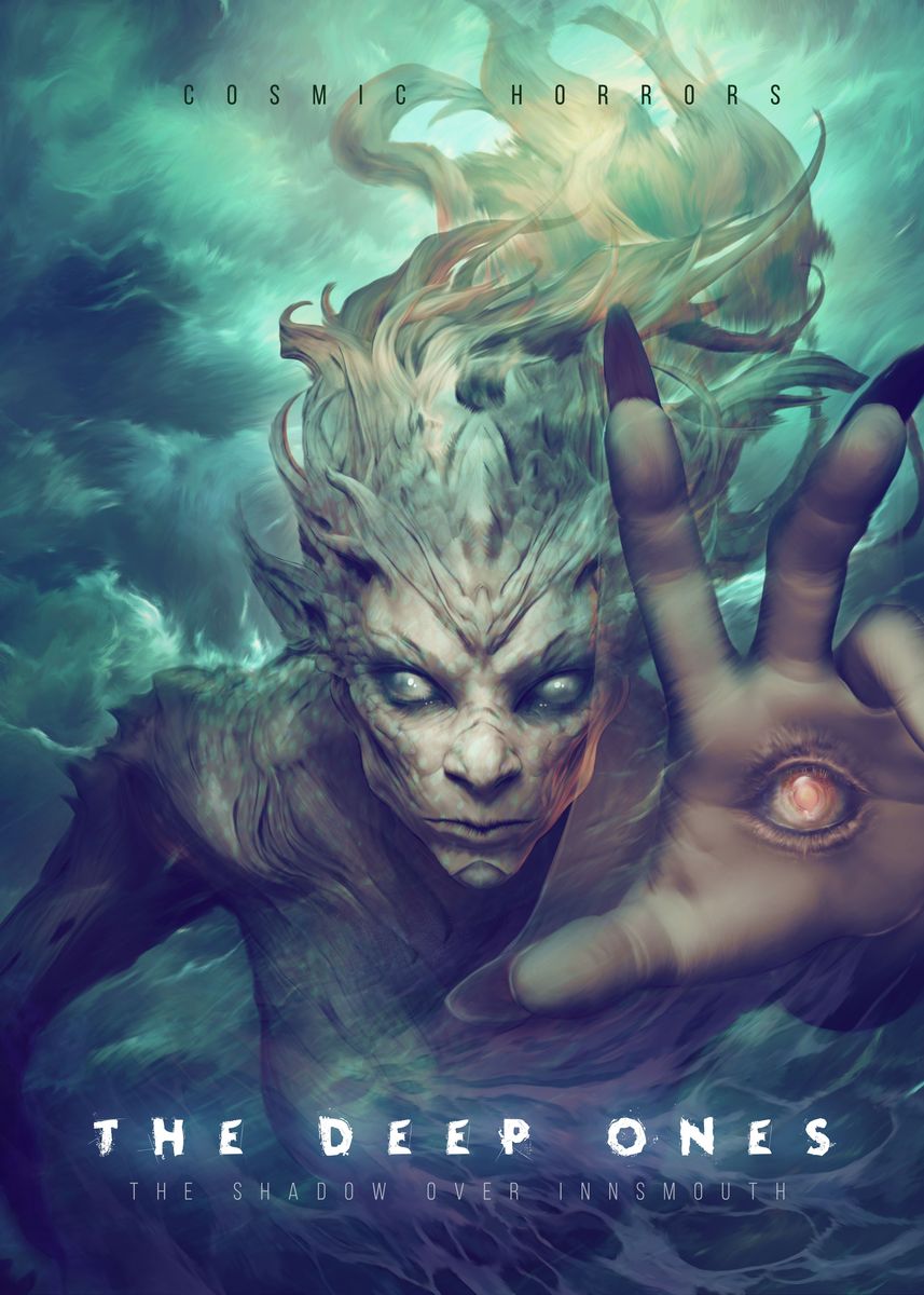 'The Deep Ones' Poster, picture, metal print, paint by ikaruna | Displate