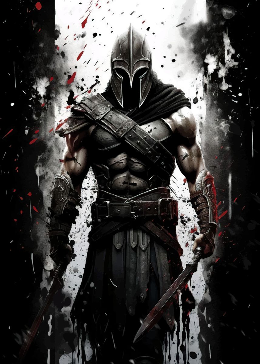 'soldier 300 spartan' Poster, picture, metal print, paint by Aksara ...