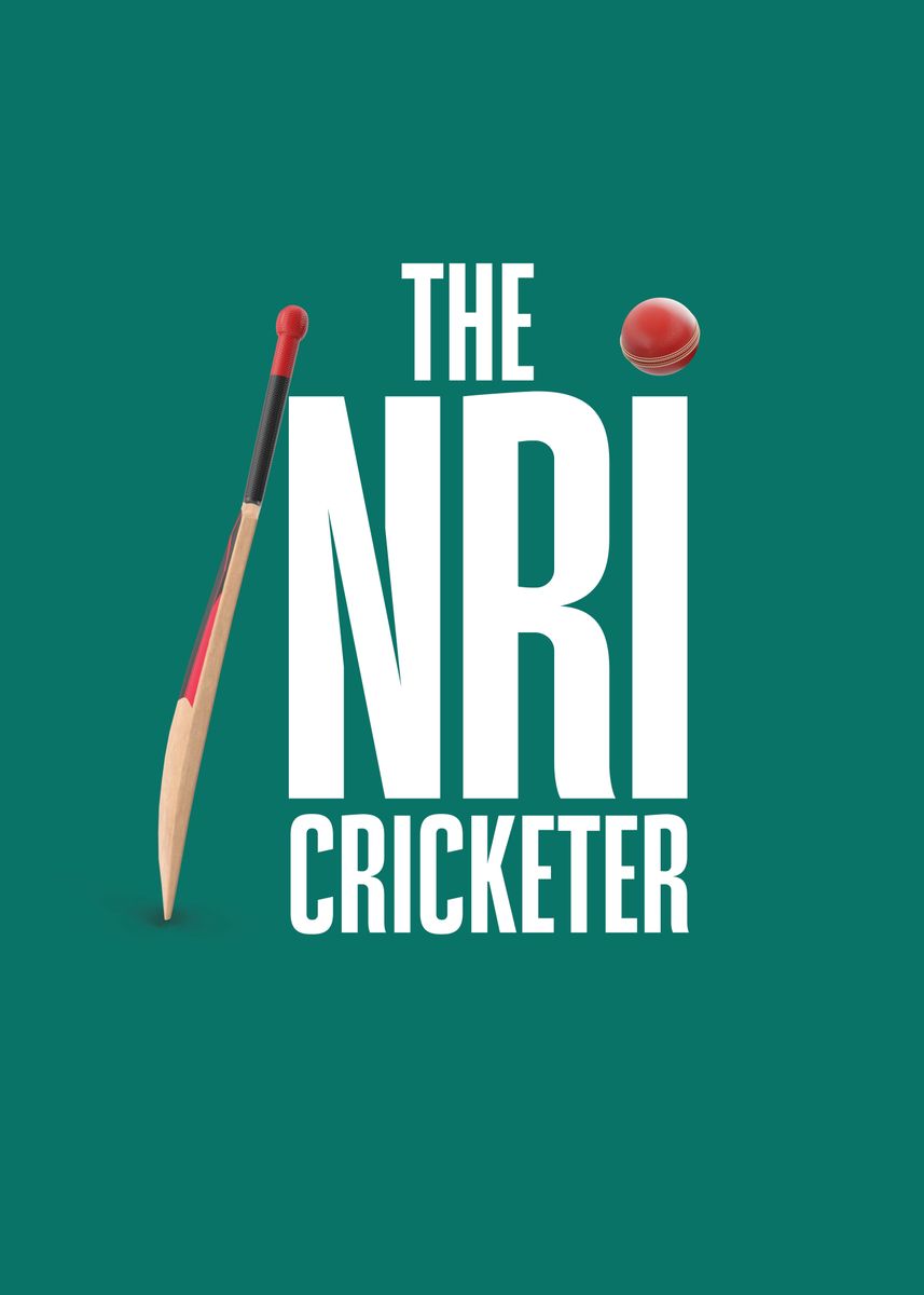 'NRI Cricketer logo' Poster, picture, metal print, paint by Sumeet ...