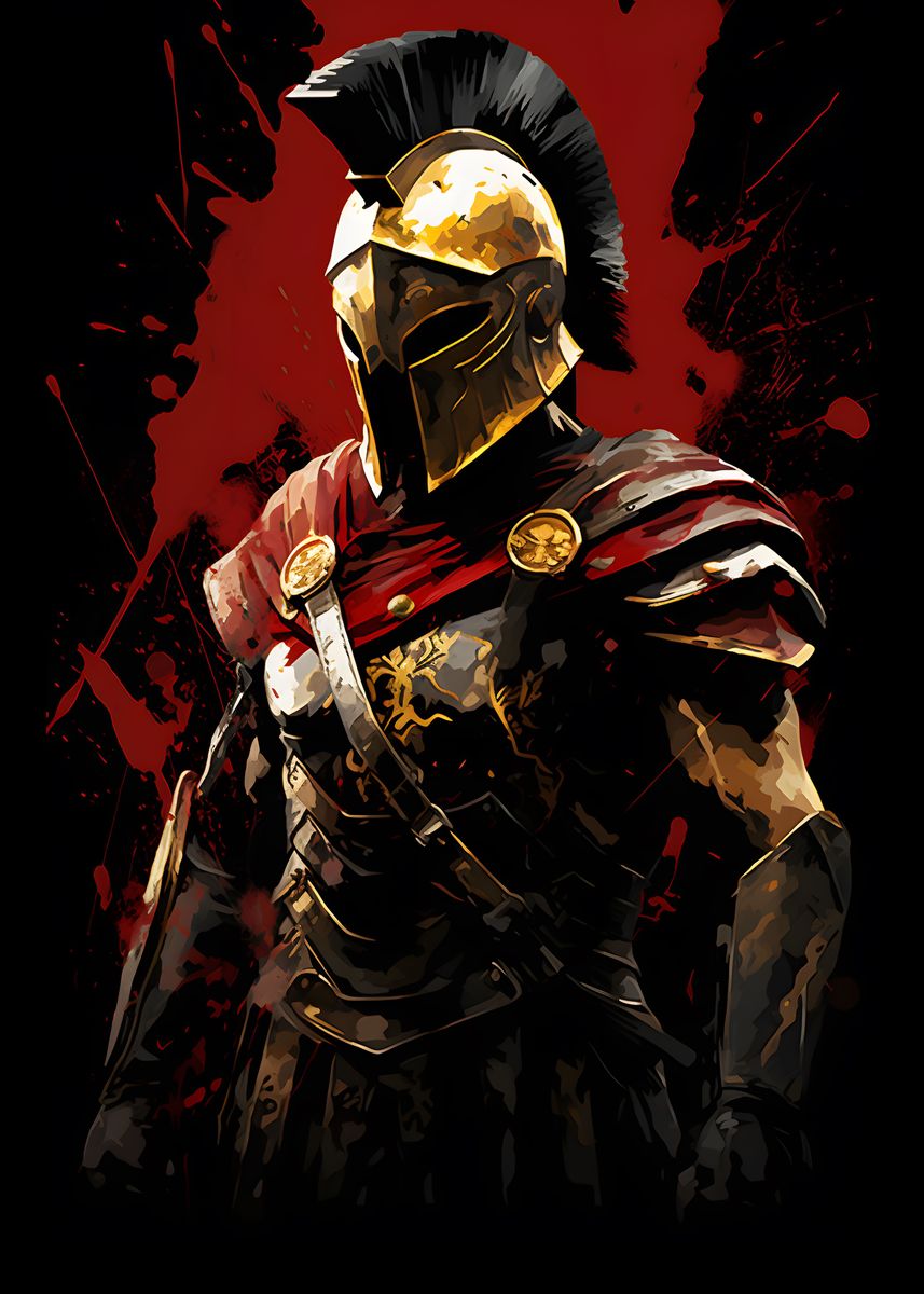 'spartan warrior' Poster, picture, metal print, paint by sofian rafyq ...