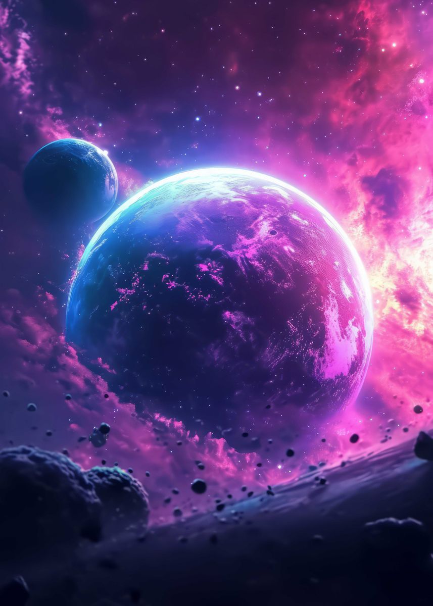 'Galaxy Outer Space' Poster, picture, metal print, paint by Oliver Ben ...
