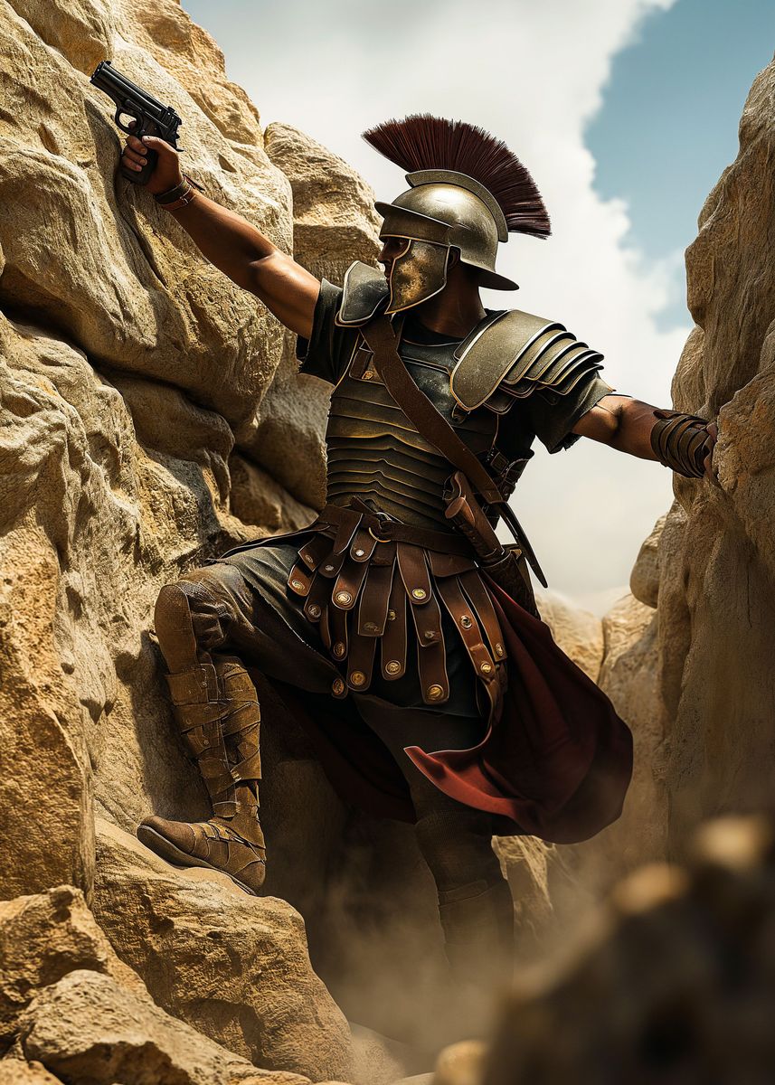 'The Pistol Centurion' Poster, picture, metal print, paint by Muntwalt ...