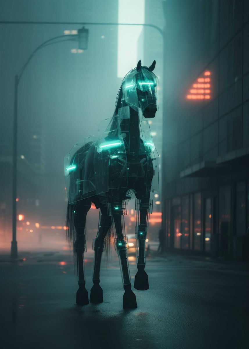 'Future Horse Art' Poster, picture, metal print, paint by Ray Faye ...