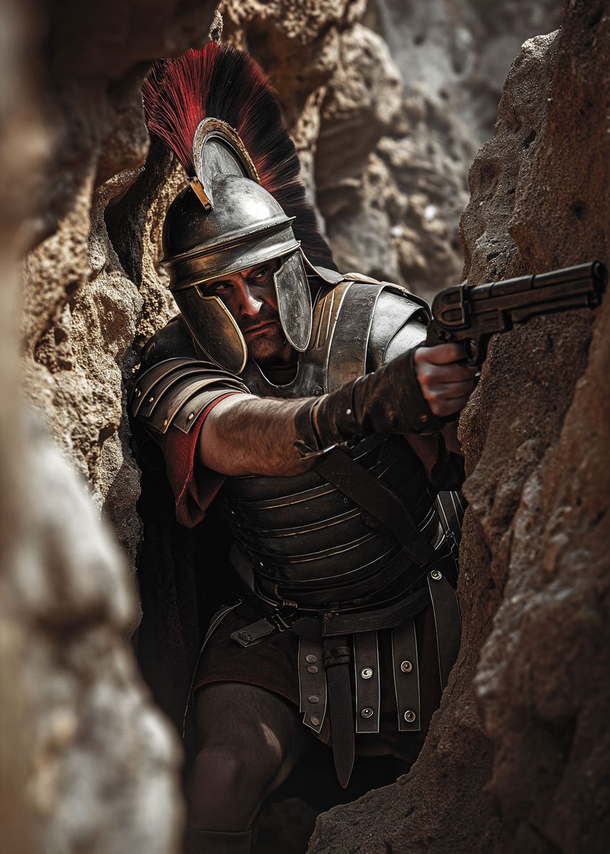 'Centurion Trench Fight' Poster, picture, metal print, paint by ...