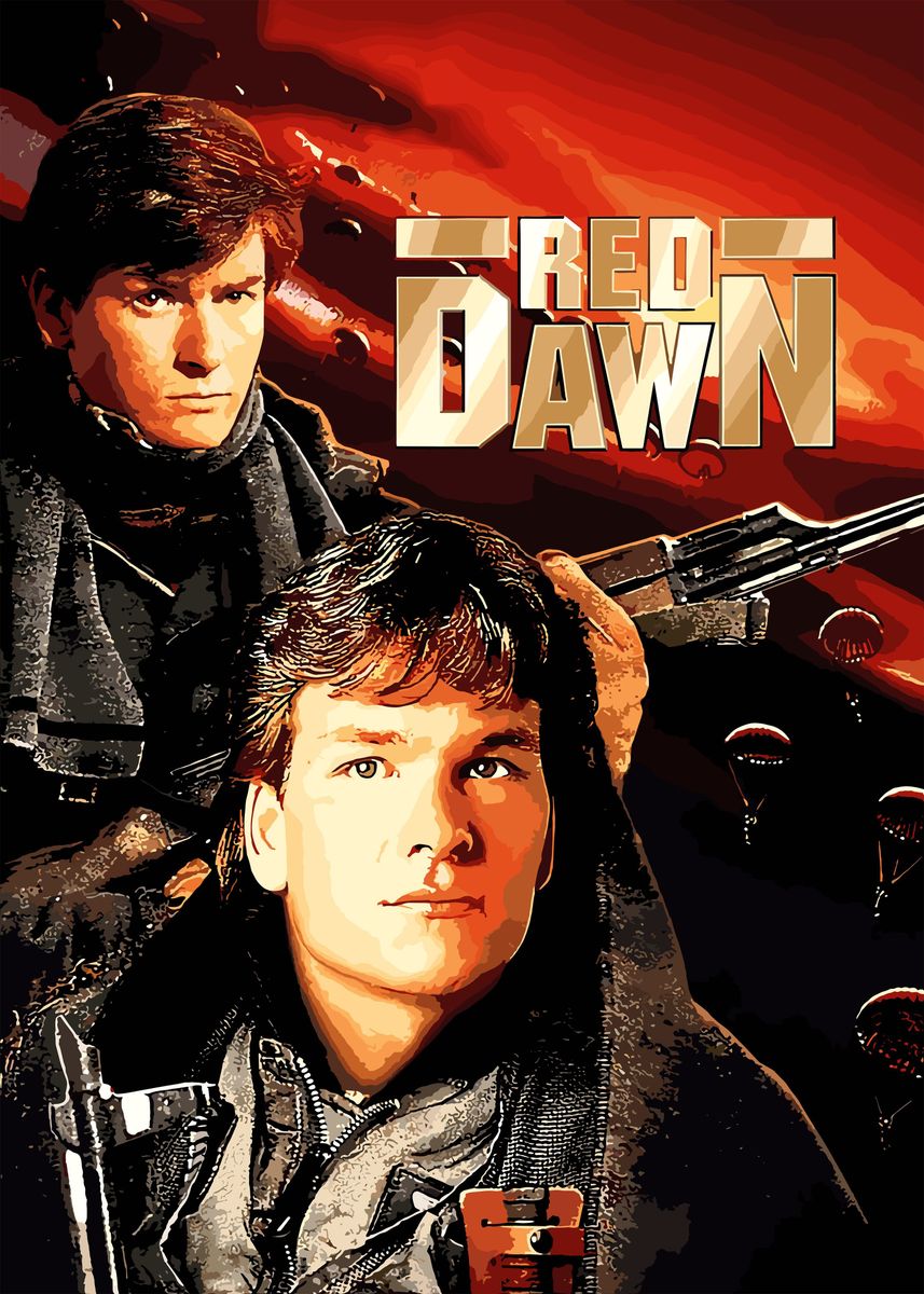 'Red dawn' Poster, picture, metal print, paint by Adney | Displate