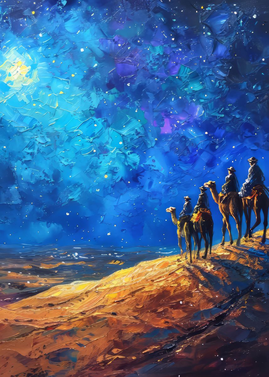 'Desert Camel Art' Poster, picture, metal print, paint by Tollaru ...