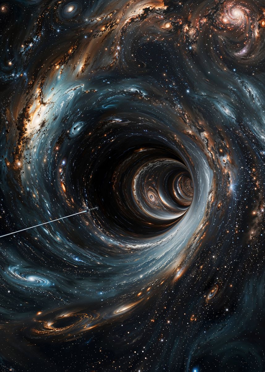 'Interstellar Warp Voyage' Poster, picture, metal print, paint by ...